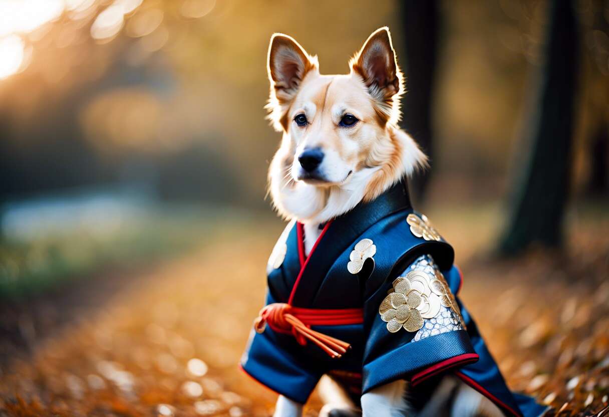 Manteau pour chien style samouraï : l'originalité à la mode canine